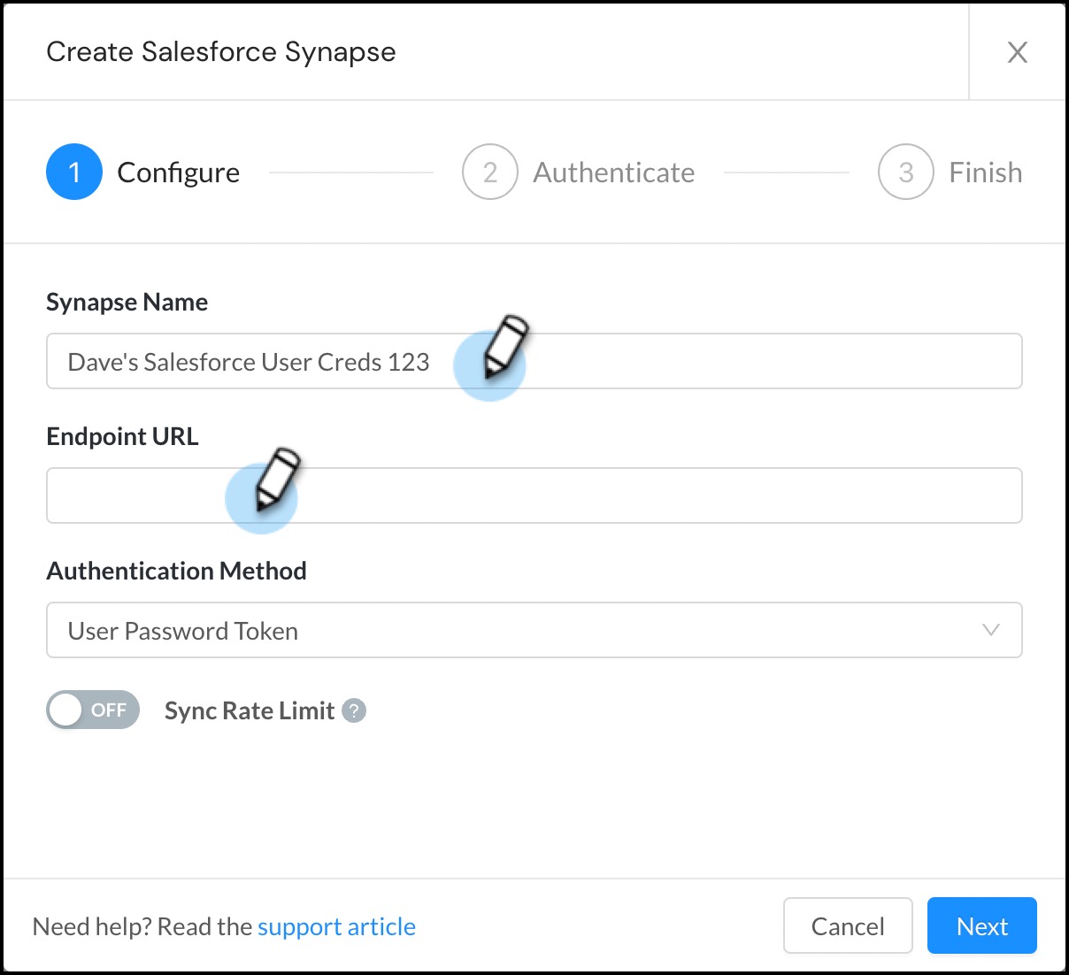Configure the Salesforce Synapse Using User Credentials Authentication – Syncari