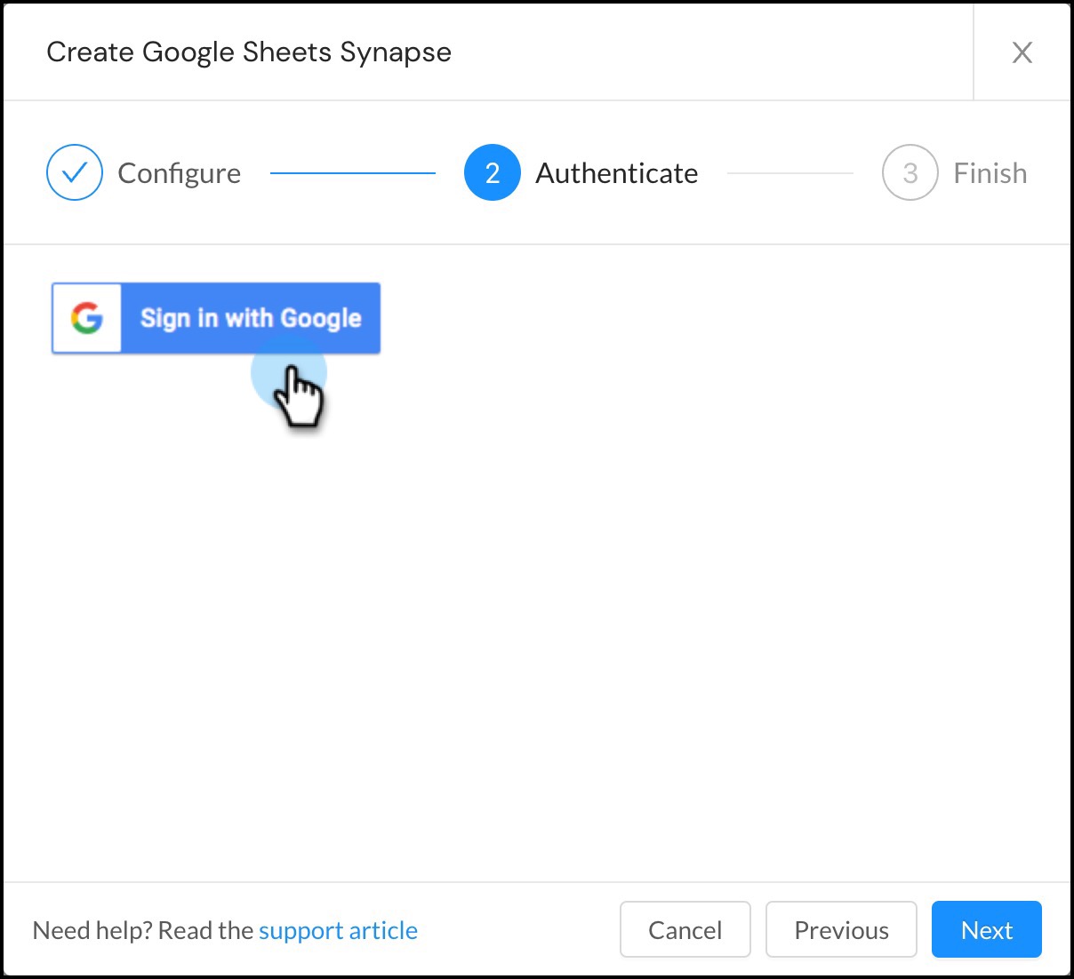 Google Sheets Setup – Syncari