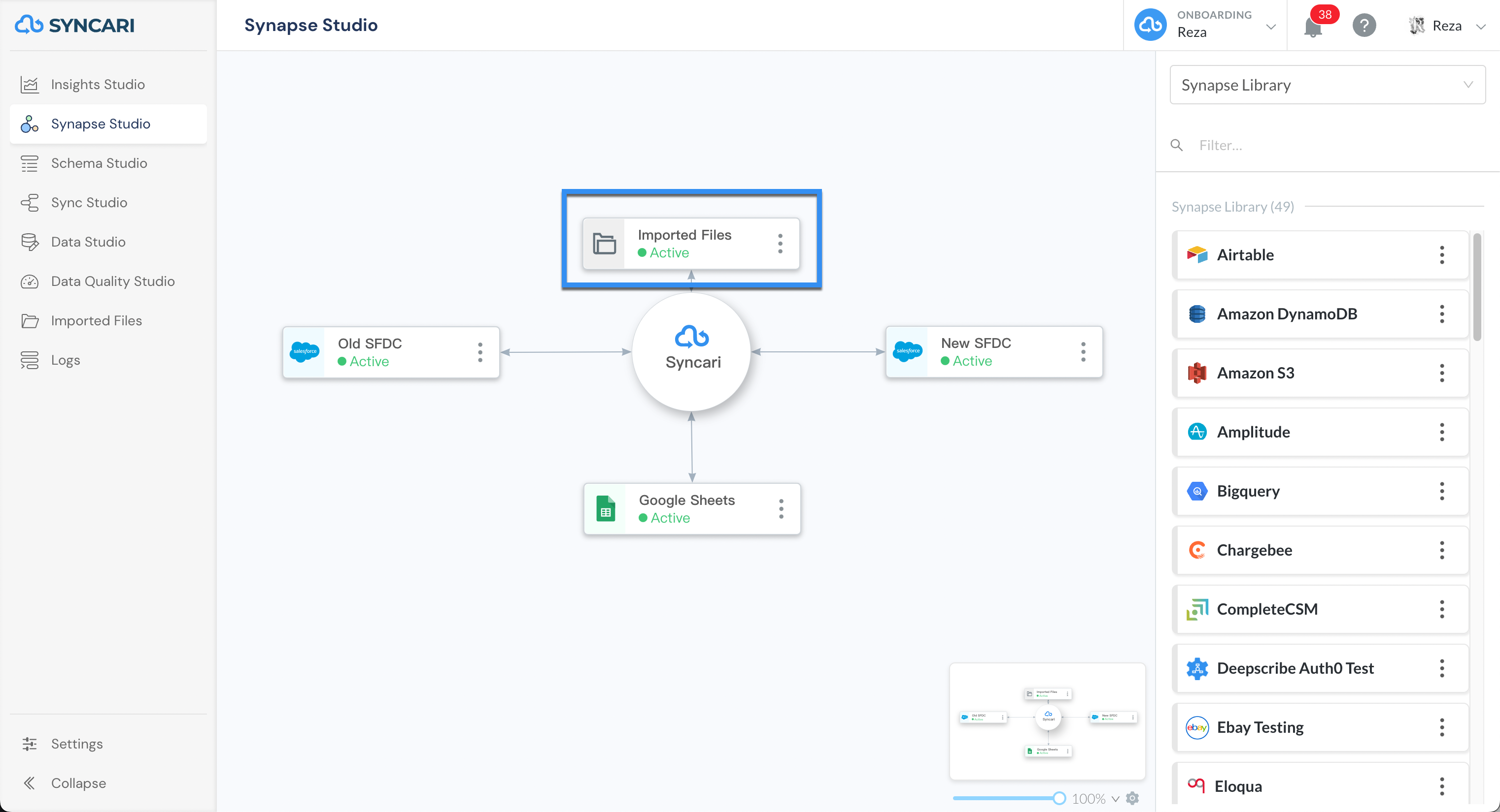 Using the Imported Files Synapse – Syncari