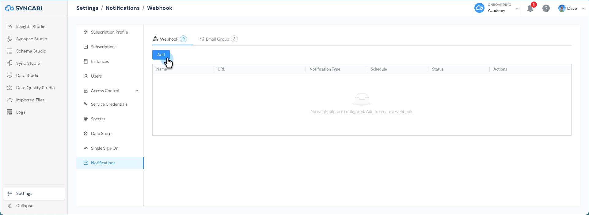 Webhook Notifications – Syncari Webhook Notifications – Syncari