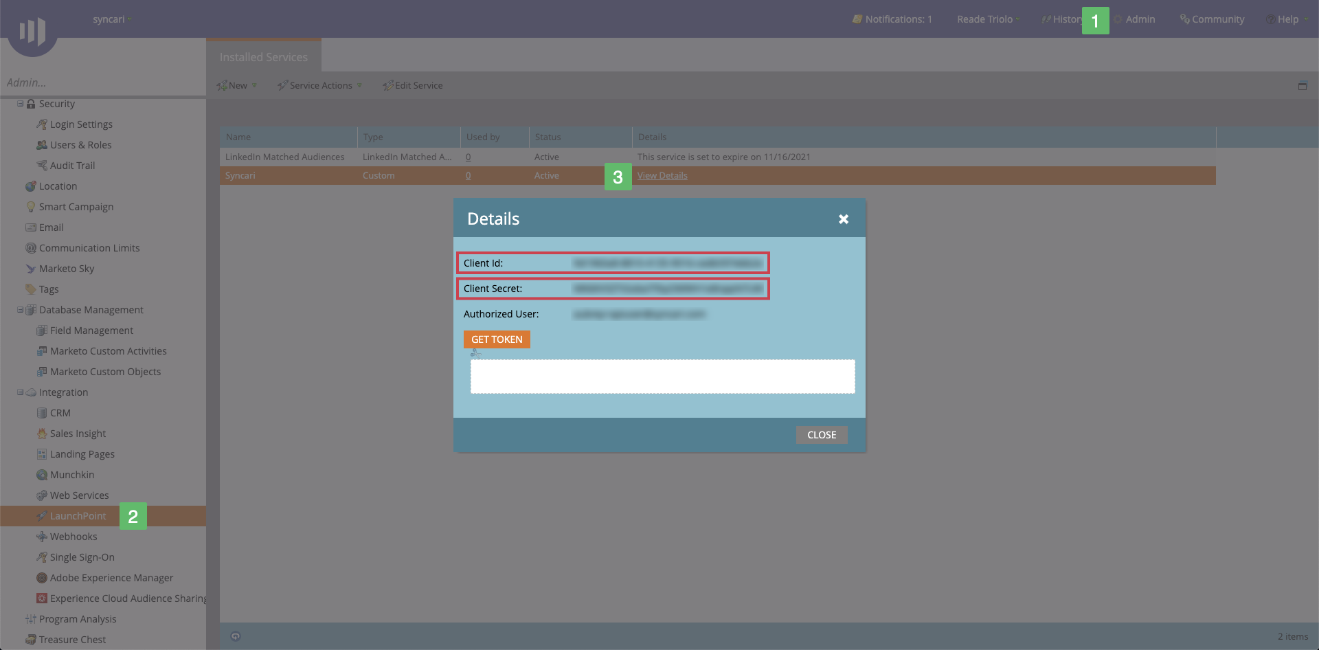 Marketo Setup – Syncari