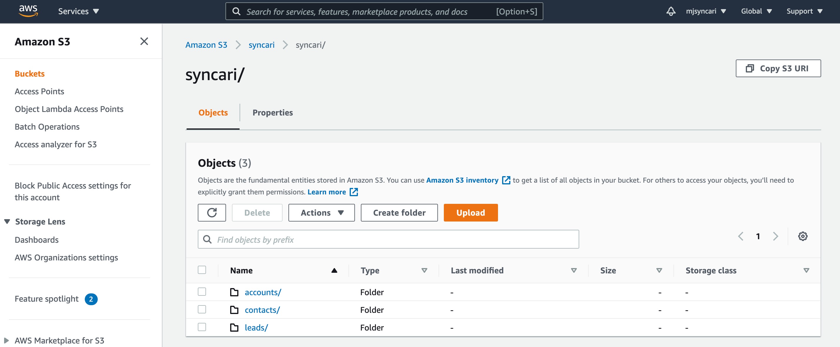 Amazon S3 Setup – Syncari