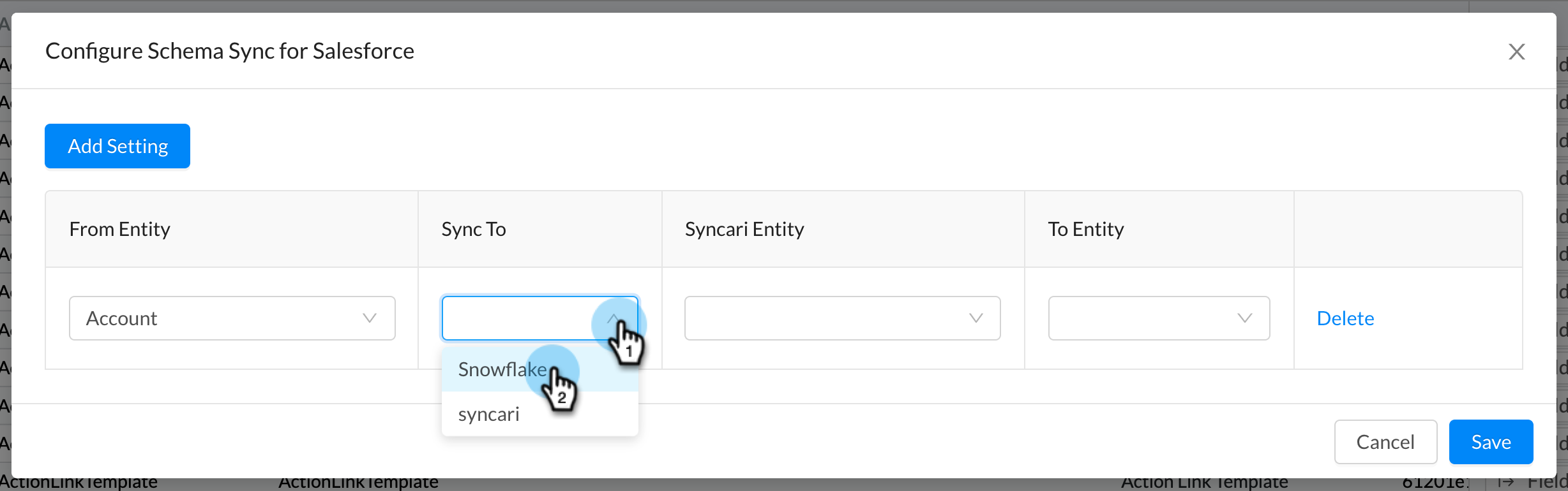 Using Schema Sync – Syncari