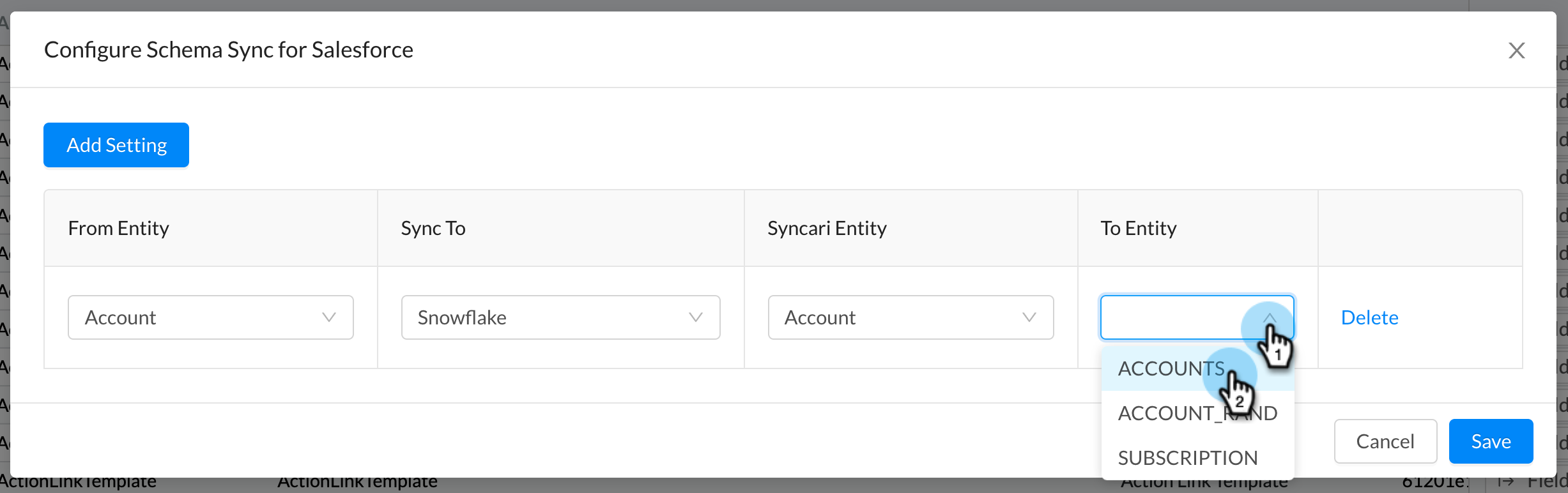 Using Schema Sync – Syncari