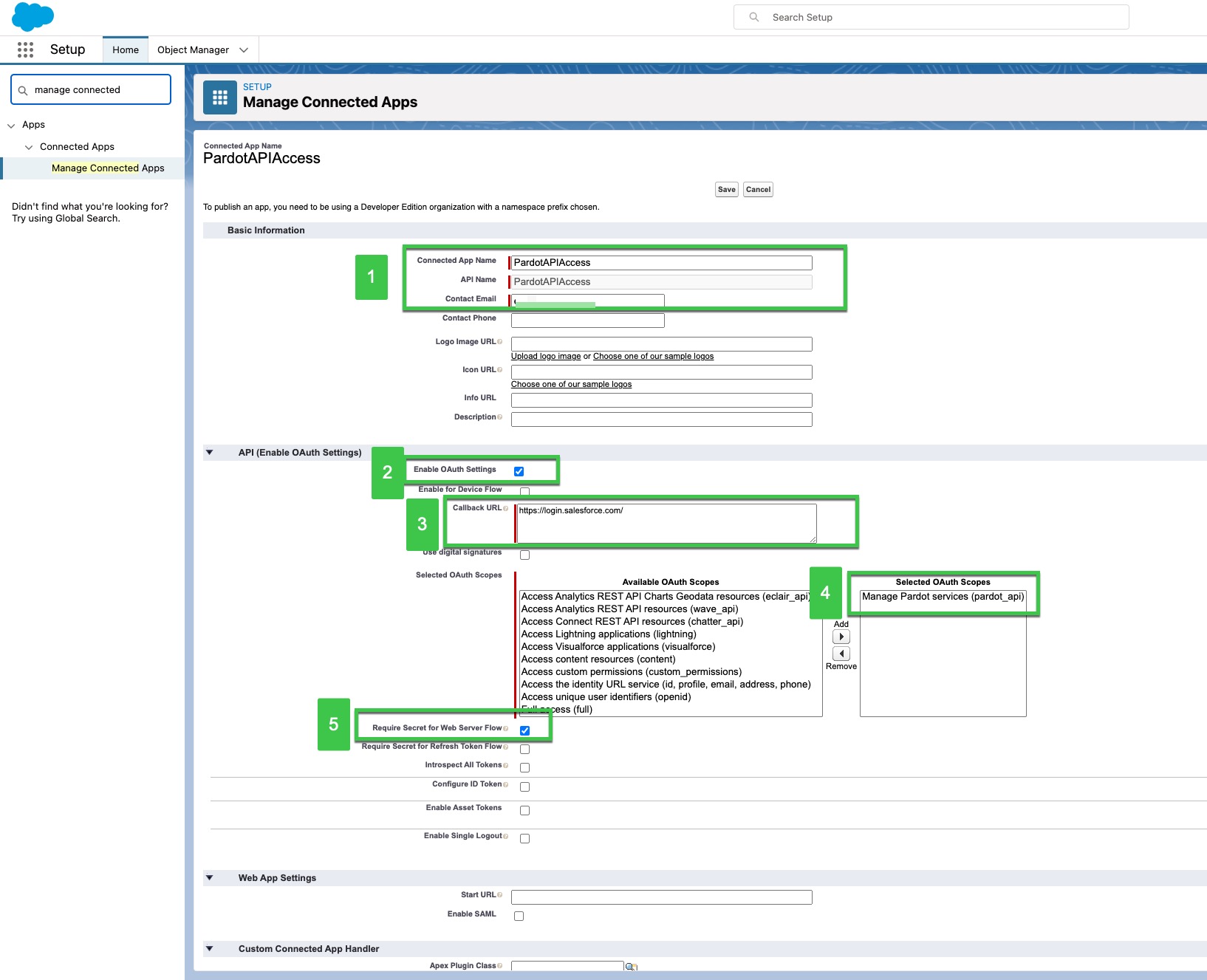 Pardot Setup – Syncari