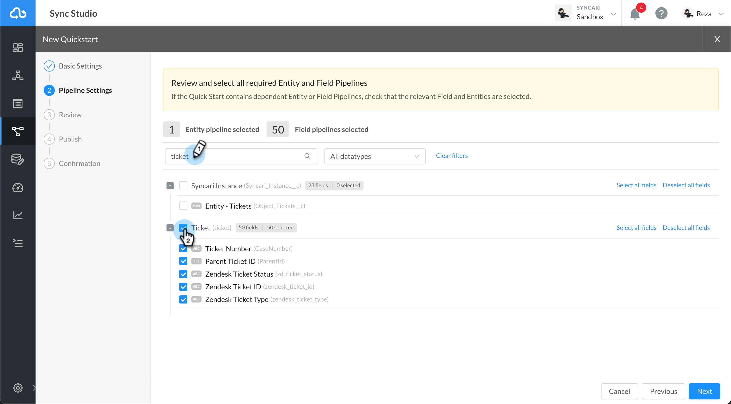 Create a Quick Start – Syncari