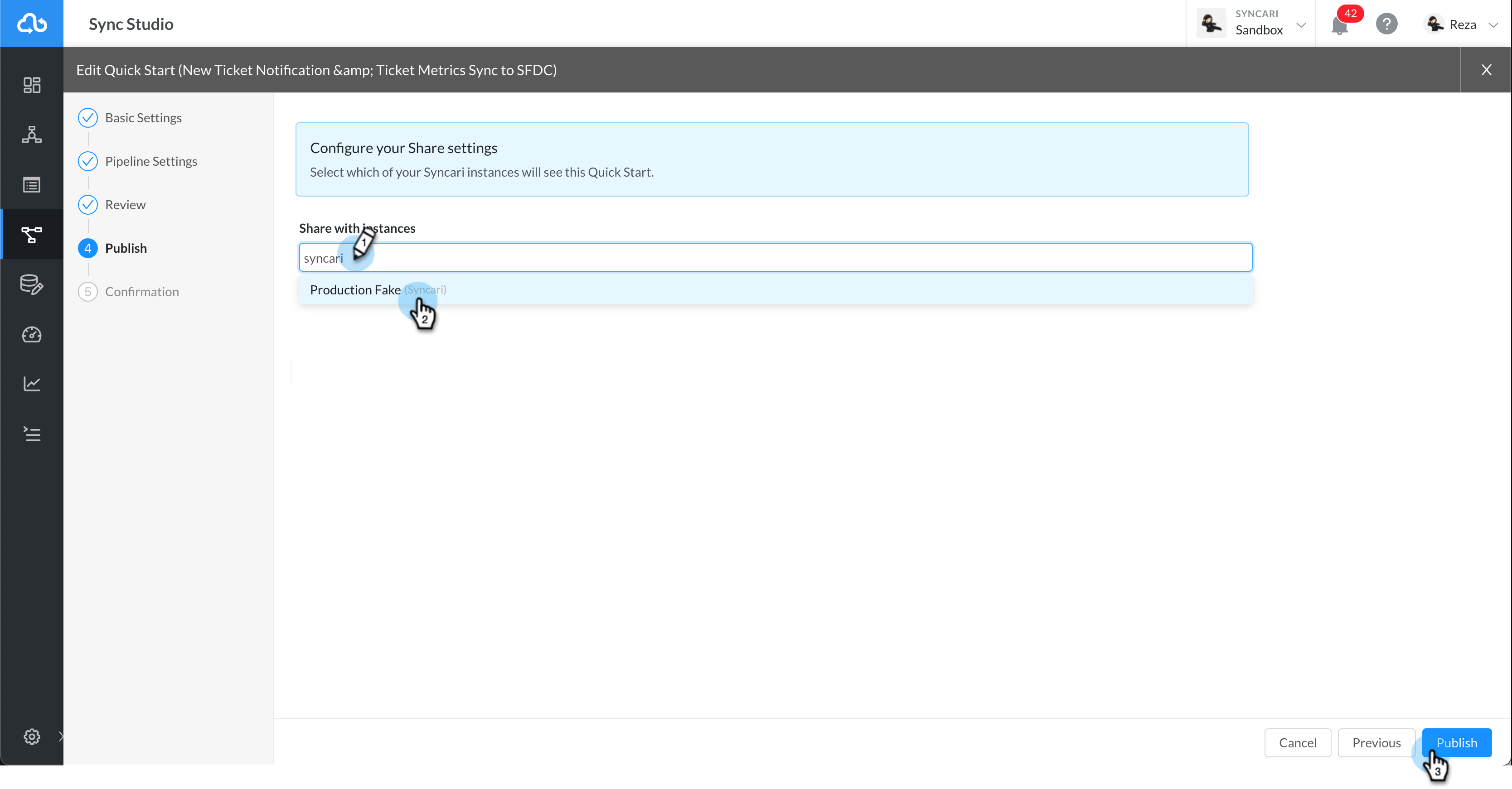 Create a Quick Start – Syncari