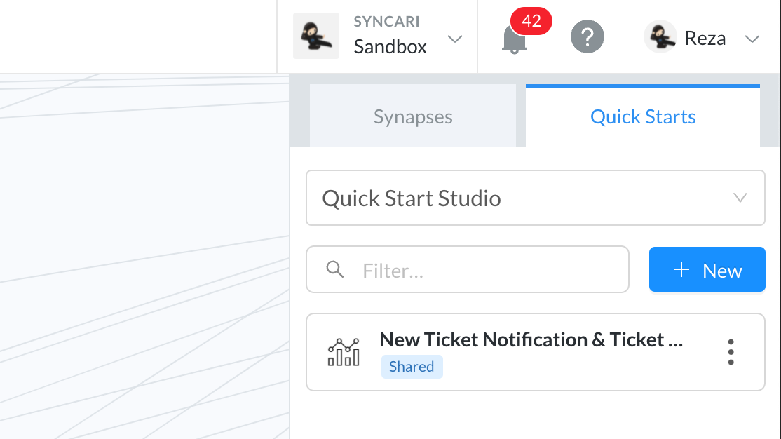 Create a Quick Start – Syncari