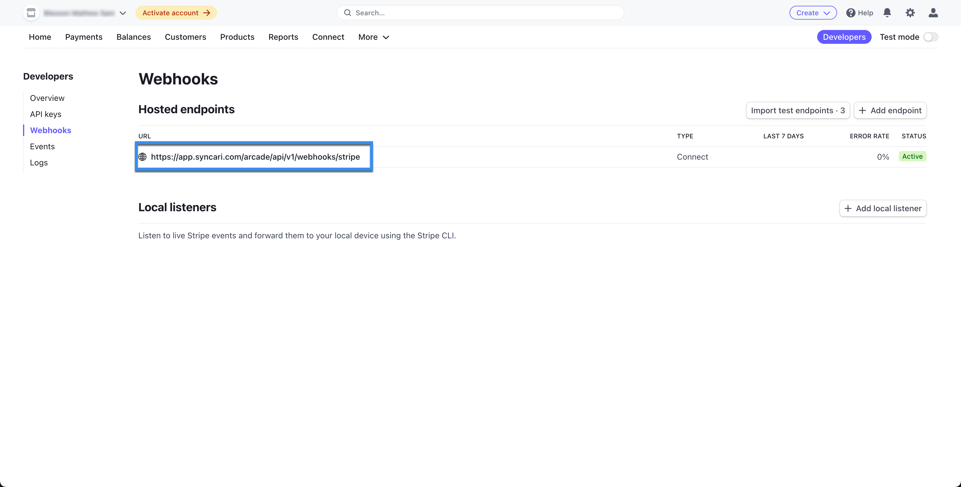 Stripe Setup – Syncari