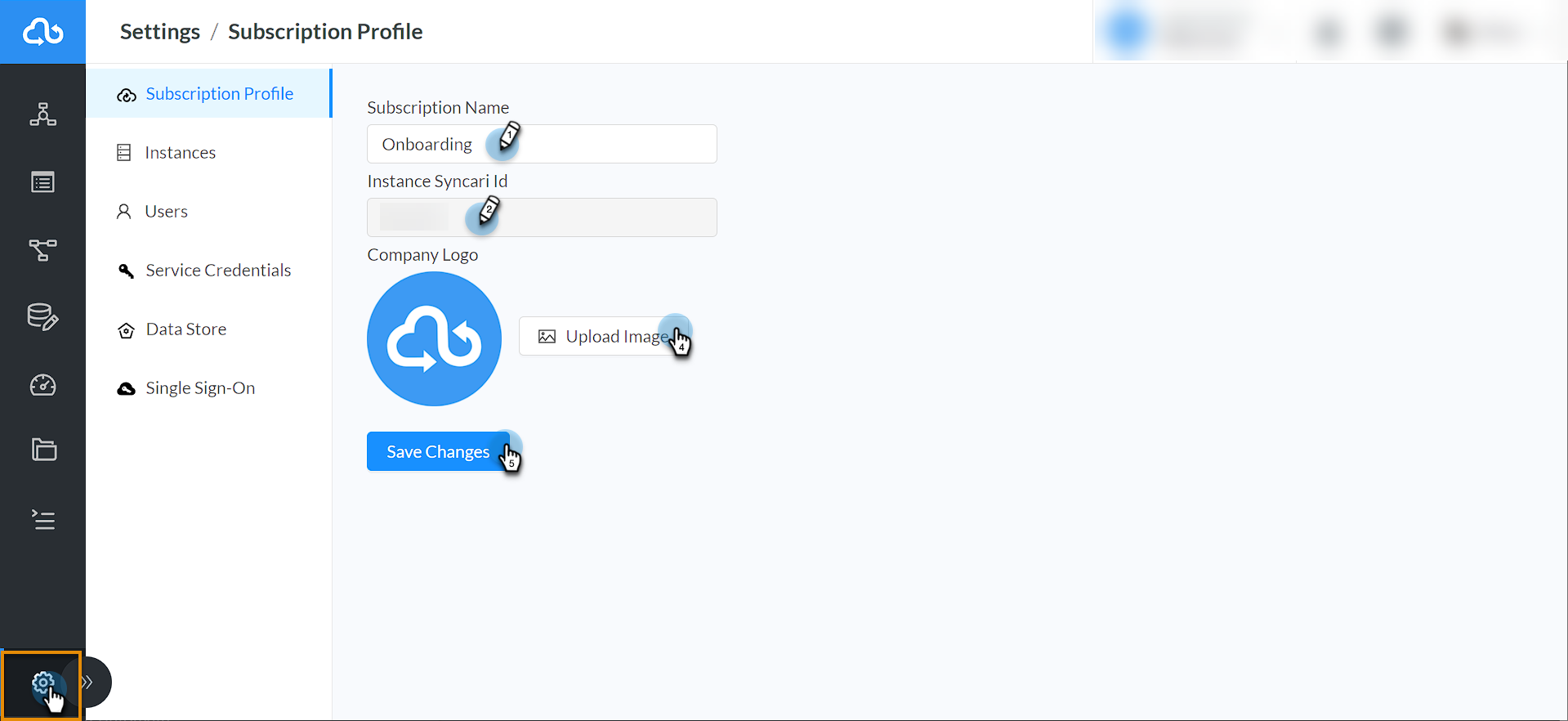 Using Settings – Syncari