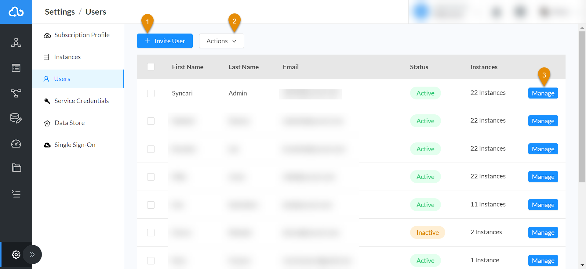 Using Settings – Syncari